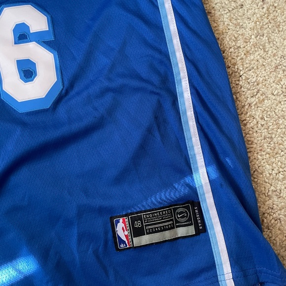Nike | Shirts | Lebron James Los Angeles Lakers Nba Nike Blue ...